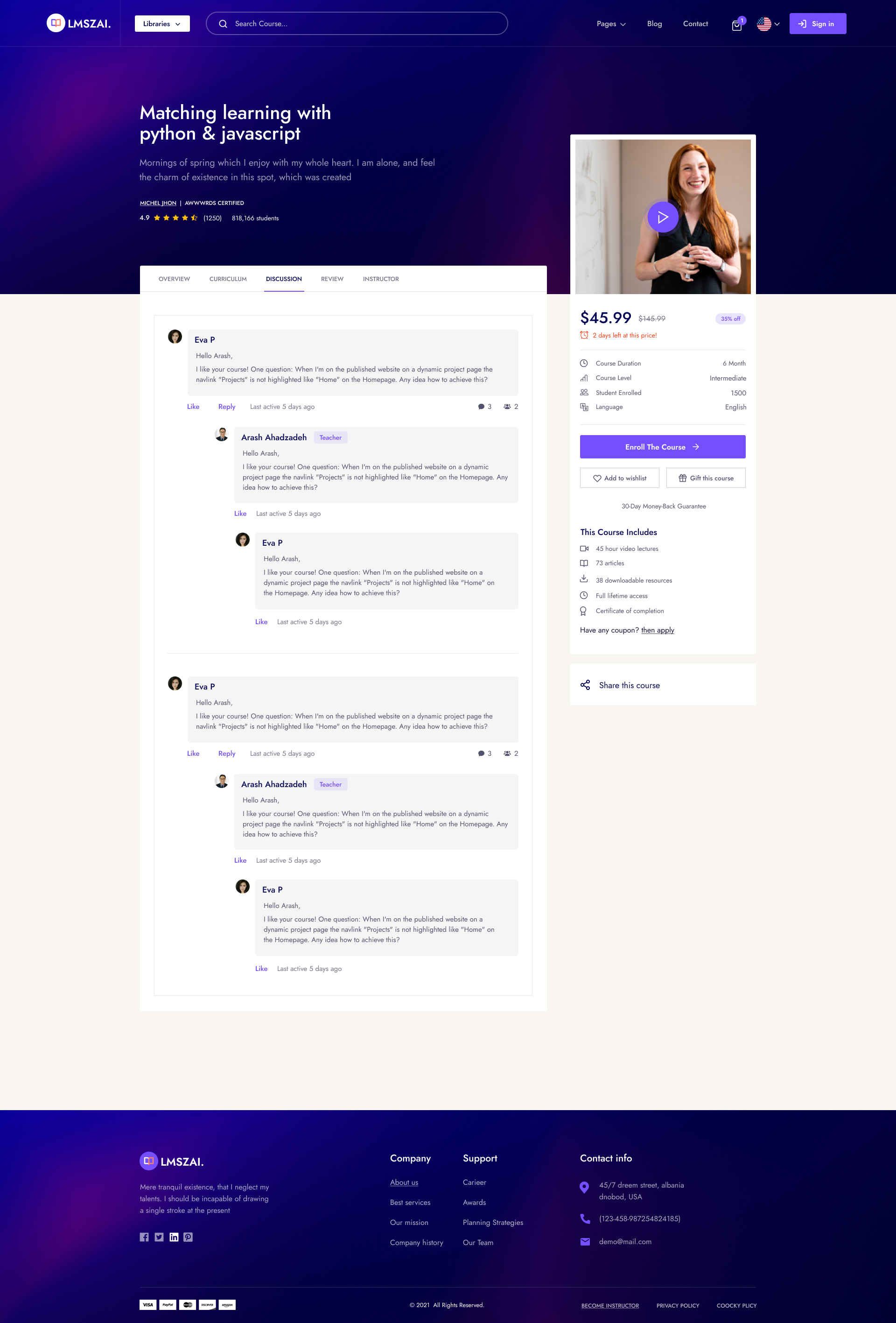 LMSZAI - LMS | Learning Management System (Saas) by zainiktheme | CodeCanyon